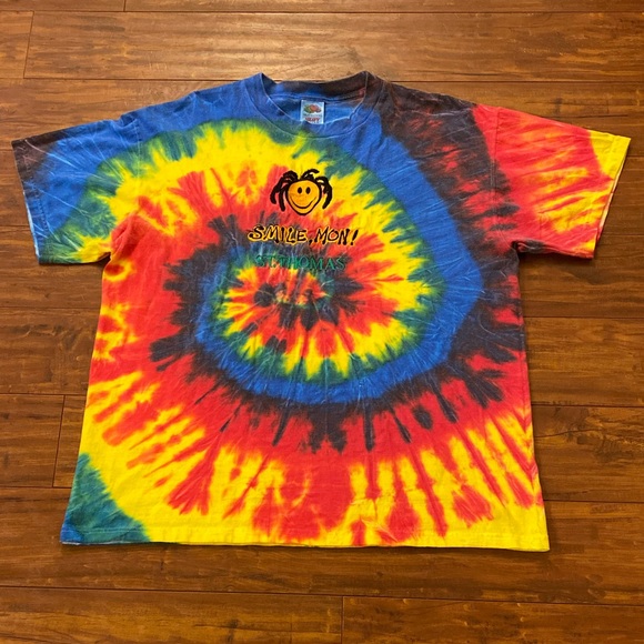 Vintage | Shirts | Vtg St Thomas Smile Mon Tiedye Shirt Size Xlarge ...